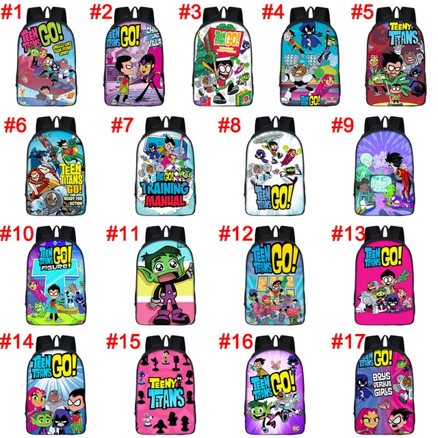 TEEN TITANS GO 3d Print Schoolbag Kids Cartoon Backpack Students ...