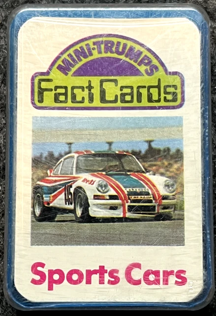 VINTAGE SCHMID'S MINI-TRUMPS Fact Cards Sports Cars Made In West ...