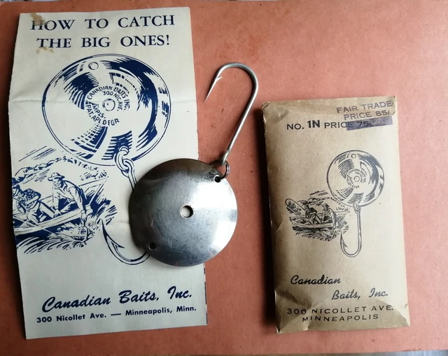 ANCIEN LEURRE DE pêche / CANADIAN BAITS EUR 10,00 - PicClick FR