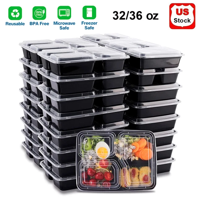 20-100 MEAL PREP Food Containers Storage with Lids Reusable ...