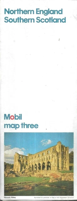 1980 MOBIL ROAD Map Northern England Southern Scotland EUR 4,56 ...