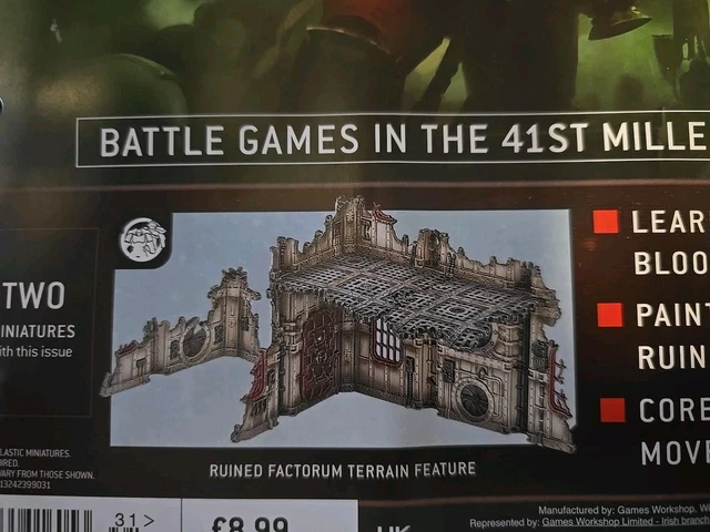 WARHAMMER 40K IMPERIUM Magazine Issue 31 Ruined Factorum £17.99 ...