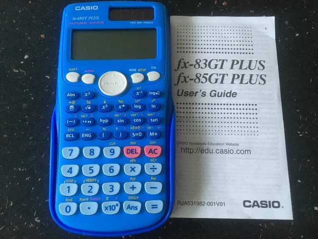 CASIO FX-85GT PLUS BLUE Scientific Calculator - only used once for exam ...