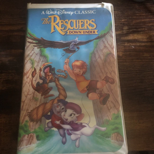 WALT DISNEY'S “THE Rescuers Down Under” VHS Disney Black Diamond ...
