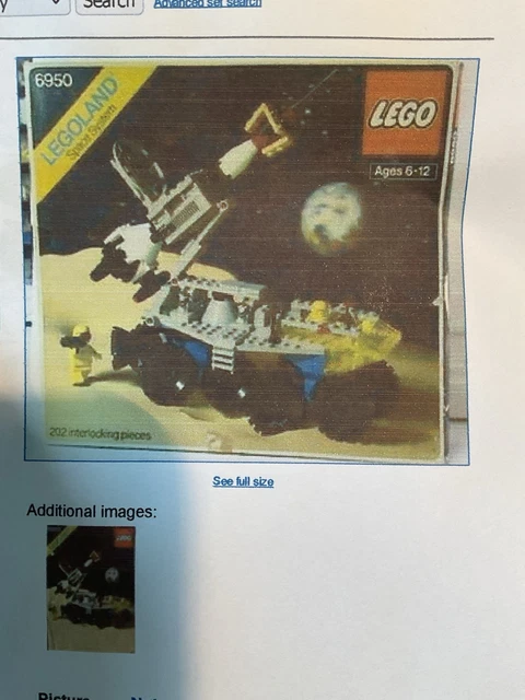 LEGO 6950 MOBILE Rocket Transport LEGO Space Legoland 1982 Vintage ...