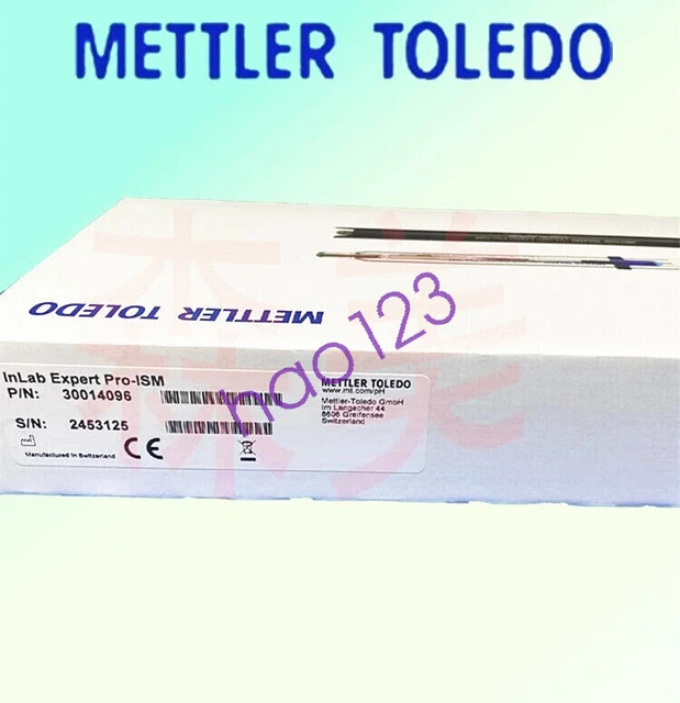 METTLER TOLEDO 3-IN-1 PH Electrode InLab Expert Pro-ISM Probe 30014096 ...