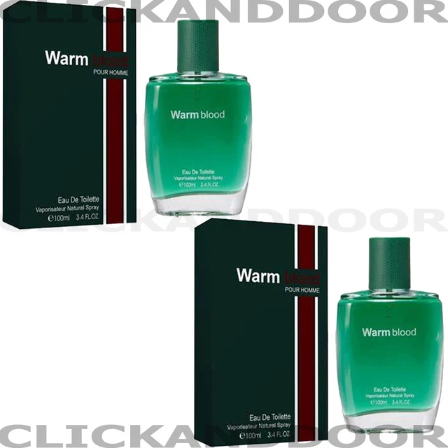 2 X WARM Blood Pour Homme Mens Fragrance Gift for Him EDT 100ml Perfume Spray £8.99 - PicClick UK