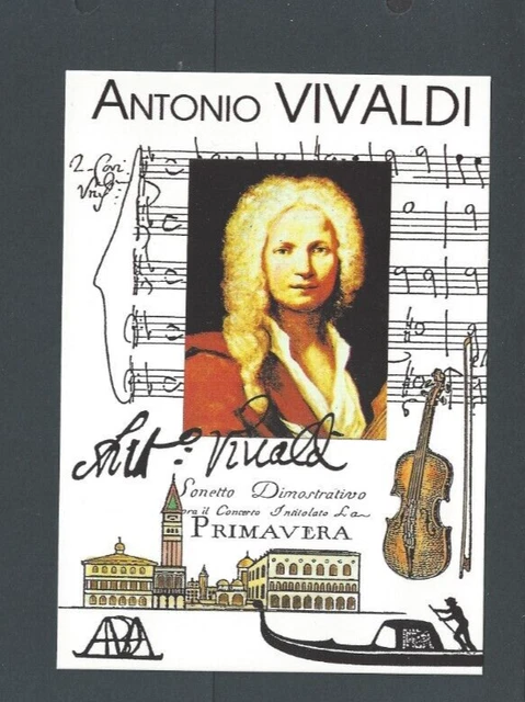 ANTONIO VIVALDI ITALIAN Composer £10.03 - PicClick UK