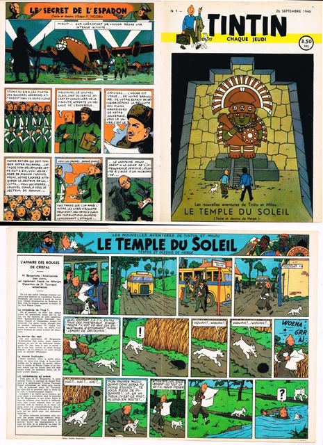 FAC SIMILE TINTIN 1946 BELGE n° 1 TBE EUR 49,50 - PicClick IT