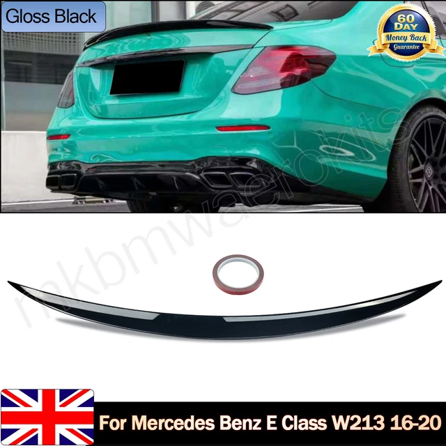 FOR MERCEDES E Class W213 Saloon Amg Style Boot Spoiler Gloss Black ...