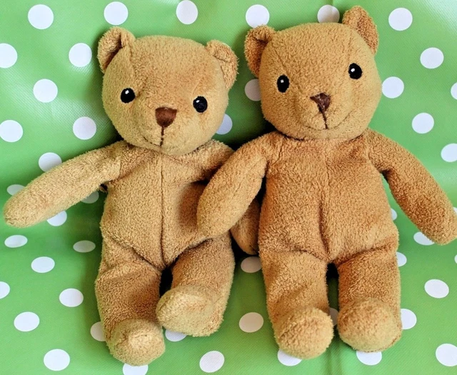 2 X RETIRED IKEA TEDDY BEARS BLUND BROWN SOFT TOY COMFORTER £24.99 ...