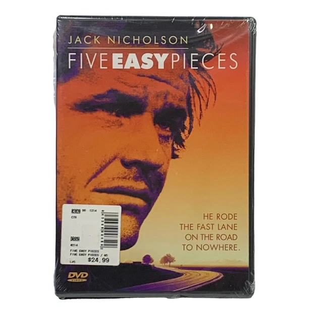 FIVE EASY PIECES DVD Jack Nicholson Karen Black 1970 Movie New Sealed ...