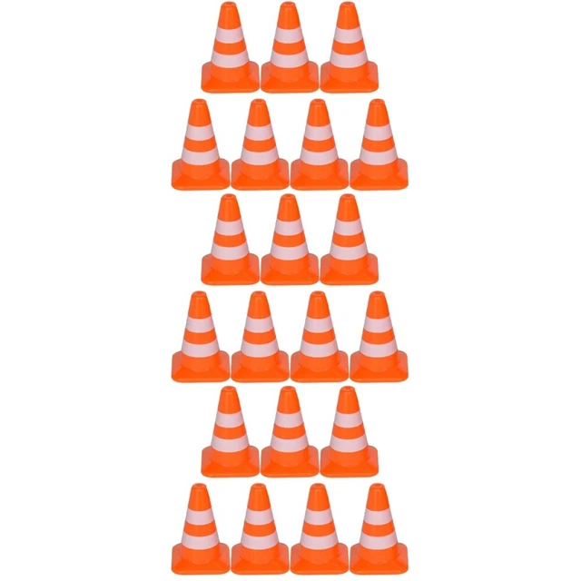 21 PCS PETITS Cônes Routiers Modèle De Table À Sable Roadblock Route EUR 12,53 - PicClick FR