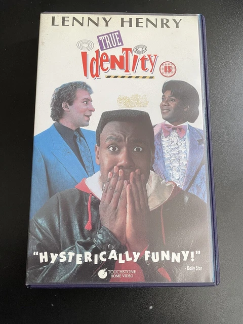 TRUE IDENTITY (VHS) 1991 Big Box Lenny Henry, Frank Langella Comedy ...