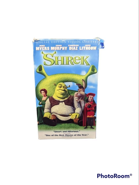 DREAMWORKS PICTURES SHREK (2001) VHS Video Tape by Eddie Murphy Cameron ...