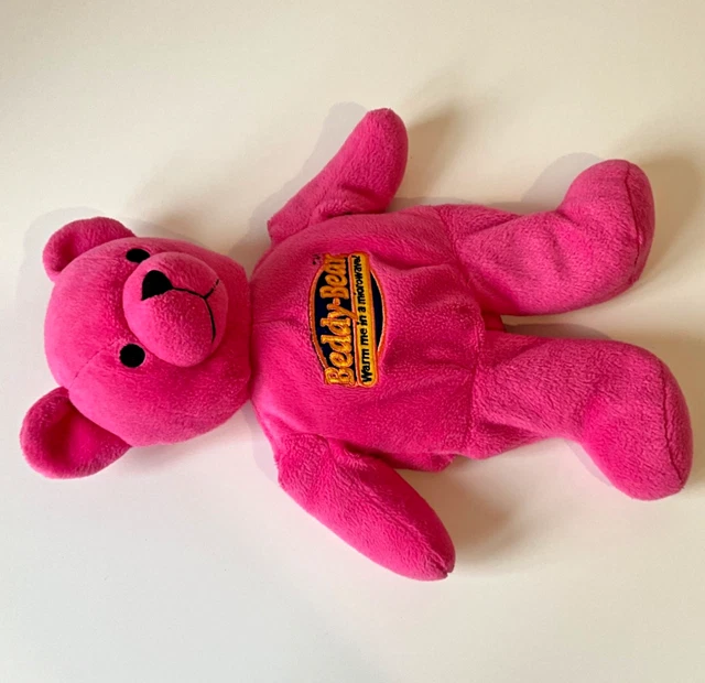 BEDDY BEAR MICROWAVEABLE Bed Warmer Soft Plush Teddy Pink 12 inch ...