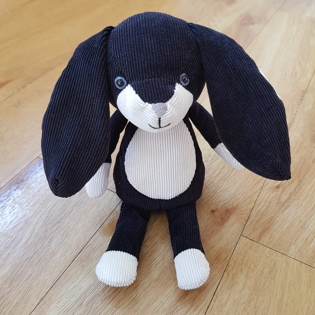 MANHATTAN TOYS BLACK Bunny Rabbit Soft Toy Plush Cordy Jack + lily £12. ...