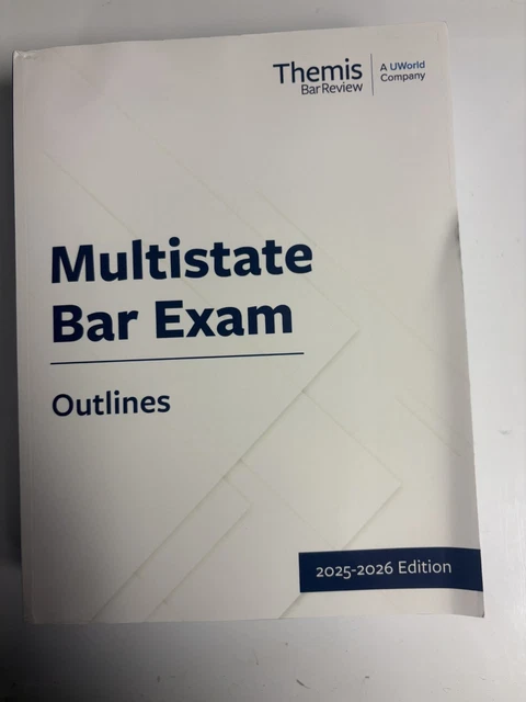 MULTISTATE BAR EXAM Outlines Themis Bar Review 2025-2026 £33.27 ...