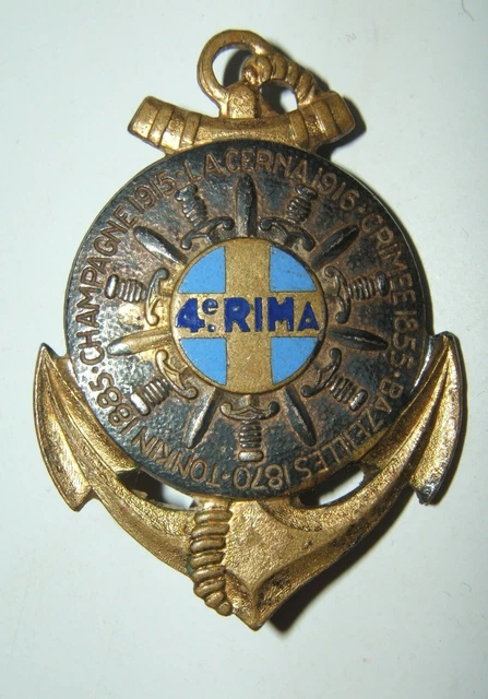 INSIGNE 4° REGIMENT D'INFANTERIE DE MARINE - 4° RIMA - Andor EUR 5,00 - PicClick FR