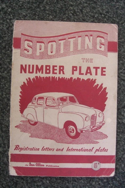 SPOTTING THE NUMBER Plate, 1953/1954 Ian Allan, Abc Books, Classic Cars ...