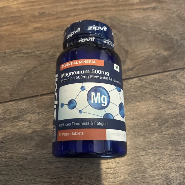 MAGNESIUM 500MG OF Elemental Magnesium, High-Strength Magnesium Tablets ...