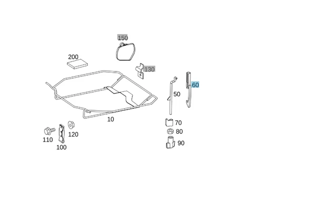 GENUINE MERCEDES SPRINTER Catch Hook Spare wheel carrier A9064000293 £ ...