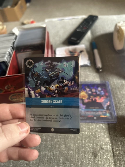 DISNEY LORCANA TCG Whispers In The Well Sudden Scare 219/204 Mint £16. ...
