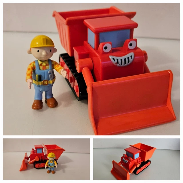 BOB THE BUILDER and Muck the Dump Truck Toy Vehicle - Red- Rare - With ...