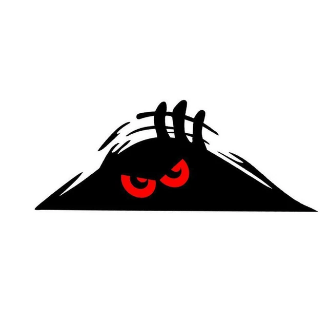 RED EYES PEEPER Scary Car Bumper Window Vinyl Decal Hot Sticker SALE ...