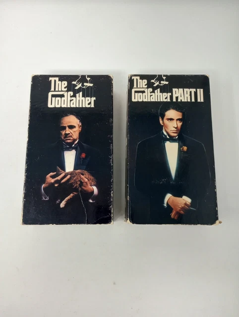 THE GODFATHER PART I & II VHS Movies Starring Al Pacino Marlon Brando £ ...
