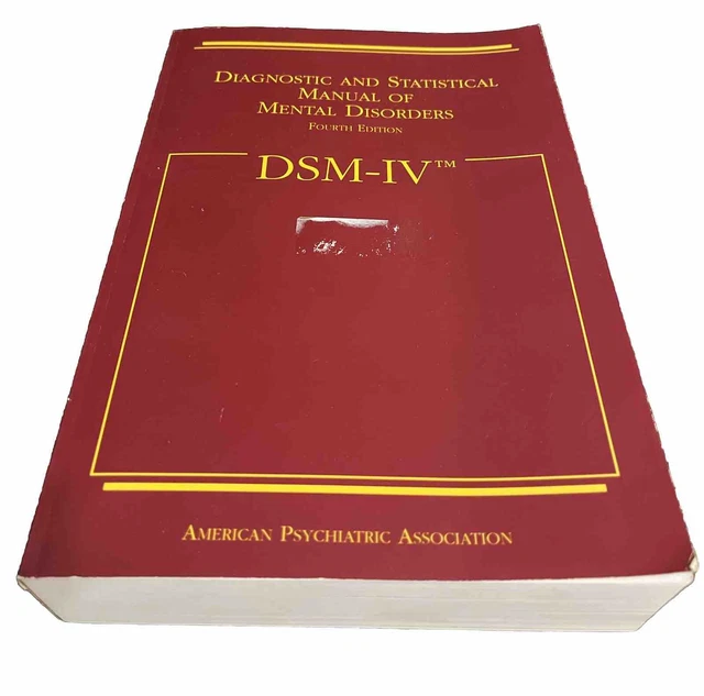 DIAGNOSTIC AND STATISTICAL Manual of Mental Disorders DSM-IV by ...