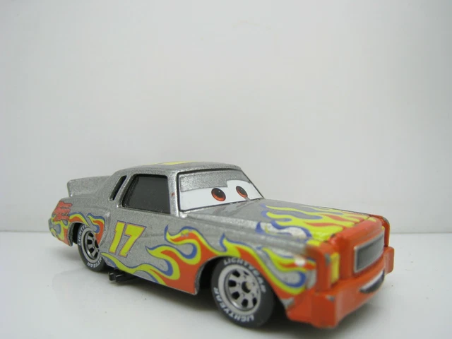 DISNEY PIXAR CARS Darrell Cartrip 17 Silver Flames 85 Mm Long 10 £3.99 ...