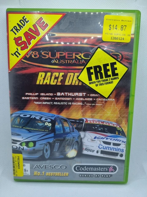 V8 SUPERCARS AUSTRALIA Race Driver - Xbox Holden commodore ford inc ...