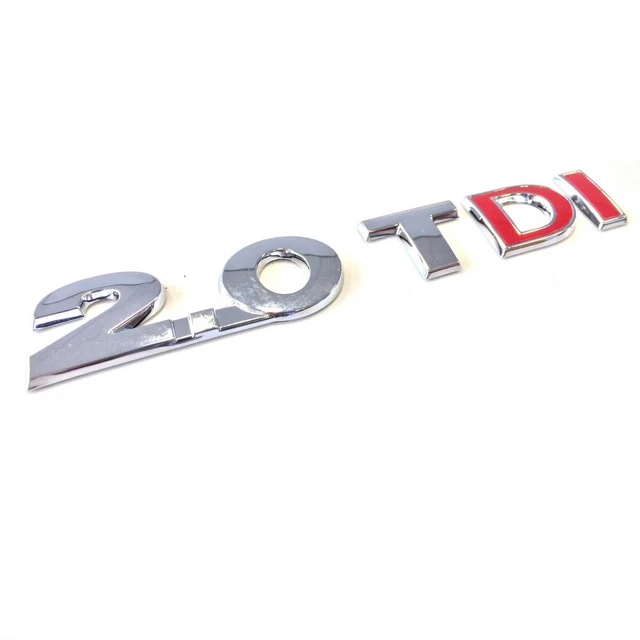 ORIGINAL VW TIGUAN Touran 2.0 TDI lettering red letters rear self ...