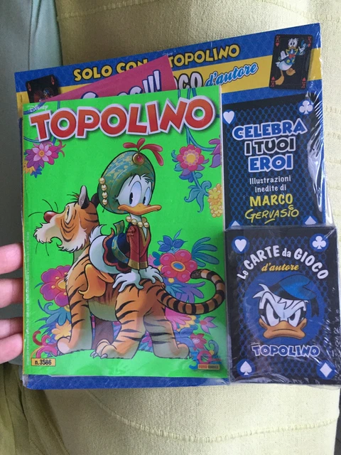 TOPOLINO N° 3586, 2024, Con Carte Da Gioco Blu Di Marco Gervasio ...