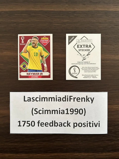 Neymar Jr Brazil Extra Stickers Base Panini Wc Qatar 2022 Fuori