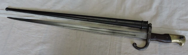 FRENCH 1880 BAYONET and Matching No.s Scabbard No.91271 EUR 170,03 ...