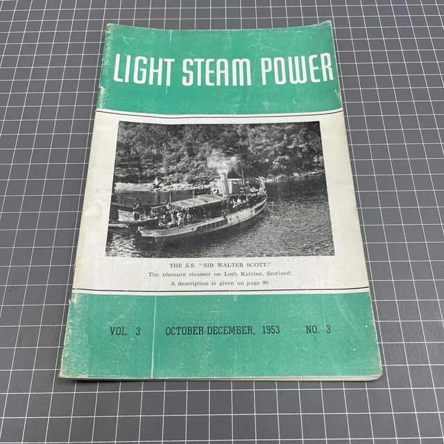 VINTAGE MAGAZINE LIGHT STEAM POWER Car Mancave Garage Junk Booklet ...