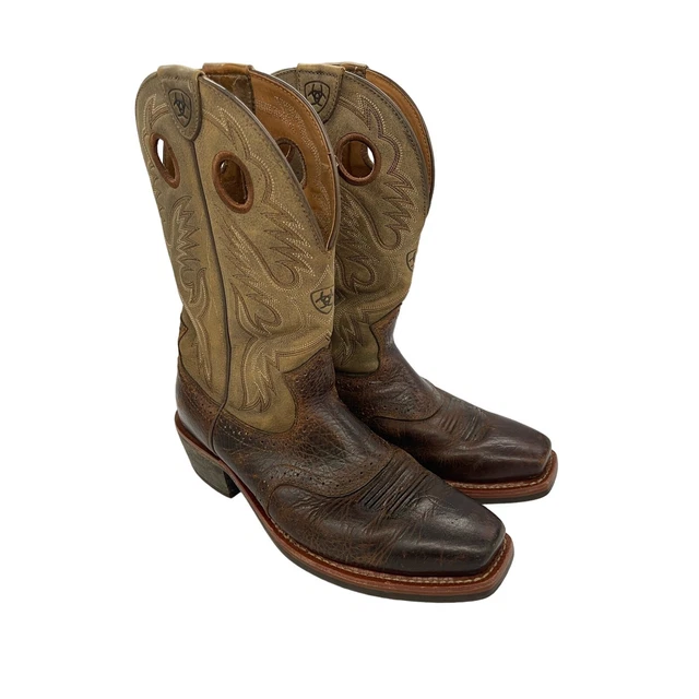 ARIAT HERITAGE ROUGHSTOCK 10002230 Men's Western Leather Boots Size 9EE ...