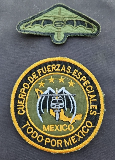 2 MEXICAN ARMY SPECIAL FORCES Uniform Patches INSIGNIA Mexico Military ...