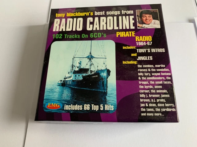 TONY BLACKBURN'S BEST Songs From Radio Caroline Pirate Radio 1964-67 6 ...