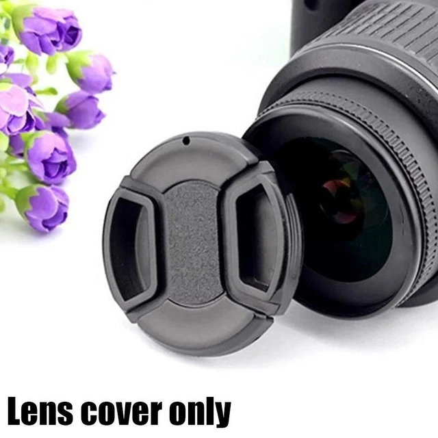 55MM CENTER PINCH Snap on Front Lens Cap Cover String For Canon Nikon 2022 F7C7 $5.49 - PicClick AU