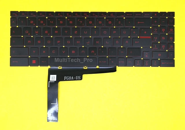DE TASTATUR MSI Katana GF66 GF76 MS-1581 MS-1582 MS-1583 Series mit Beleuchtung EUR 249,80 ...