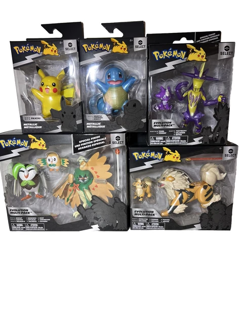 POKEMON EVOLUTION MULTI Pack Battle Figures And Metallic Series 1 Lot ...