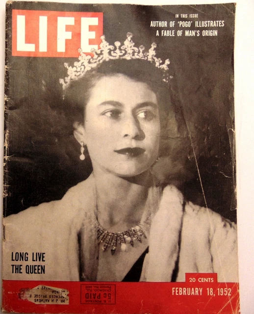 LIFE MAGAZINE FEBRUARY 18, 1952 Magazine 18, 1952 Queen Elizabeth II ...