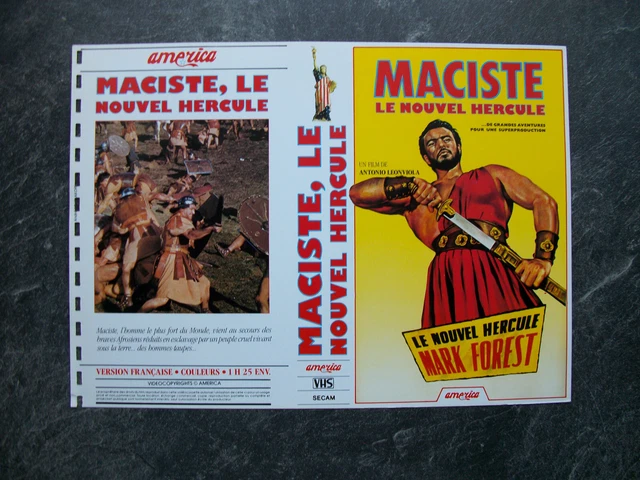 MACISTE, LE NOUVEL Hercule /Jaquette Vhs Tbe / America EUR 1,00 - PicClick FR