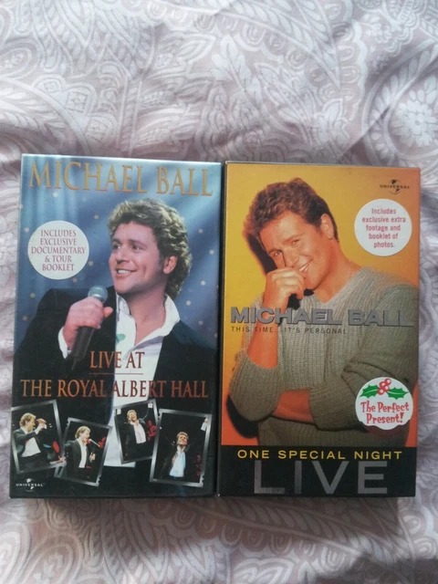 MICHAEL BALL - 2 X Vhs Videos Live At Royal Albert Hall & One Special ...