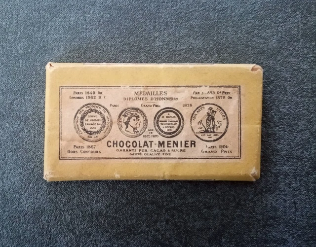 RARE TRÈS ANCIENNE Tablette Factice Miniature Chocolat Menier EUR 22,48 ...