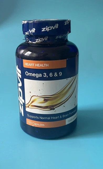 ZIPVIT OMEGA 3 6 & 9 Oil 1000mg, 120 Softgels #S244 £8.99 - PicClick UK
