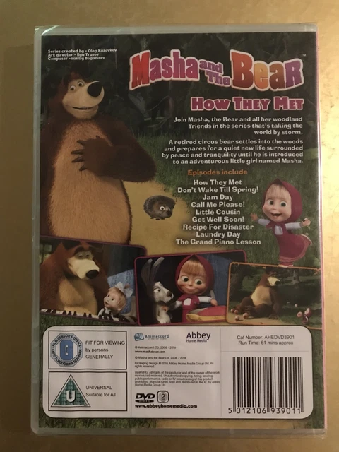 MASHA AND THE Bear - How They Met (DVD, 2016) Brand New and Sealed! EUR ...